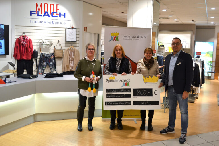 Modehaus Flach spendet für die neuen Dachterrassen – Barbarossakinder e.V.